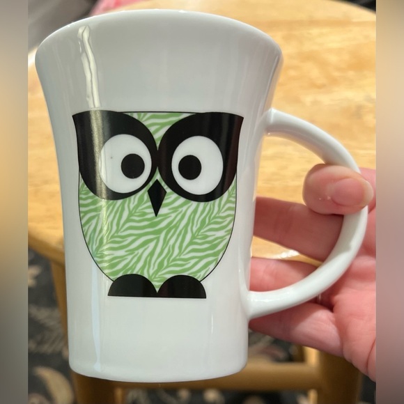 tara reed designs | Kitchen | Tara Reed Designs Green Owl Mug Retro ...